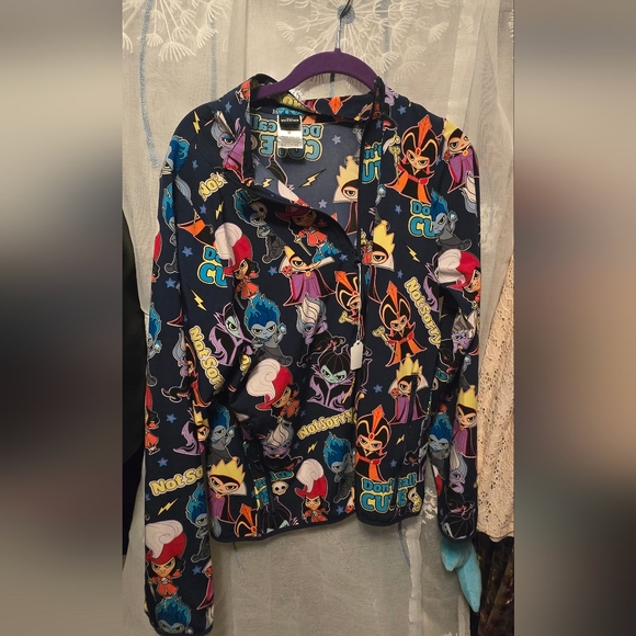Disney | Jackets & Coats | Disney Villains Graphic Jacket Blue And Red ...
